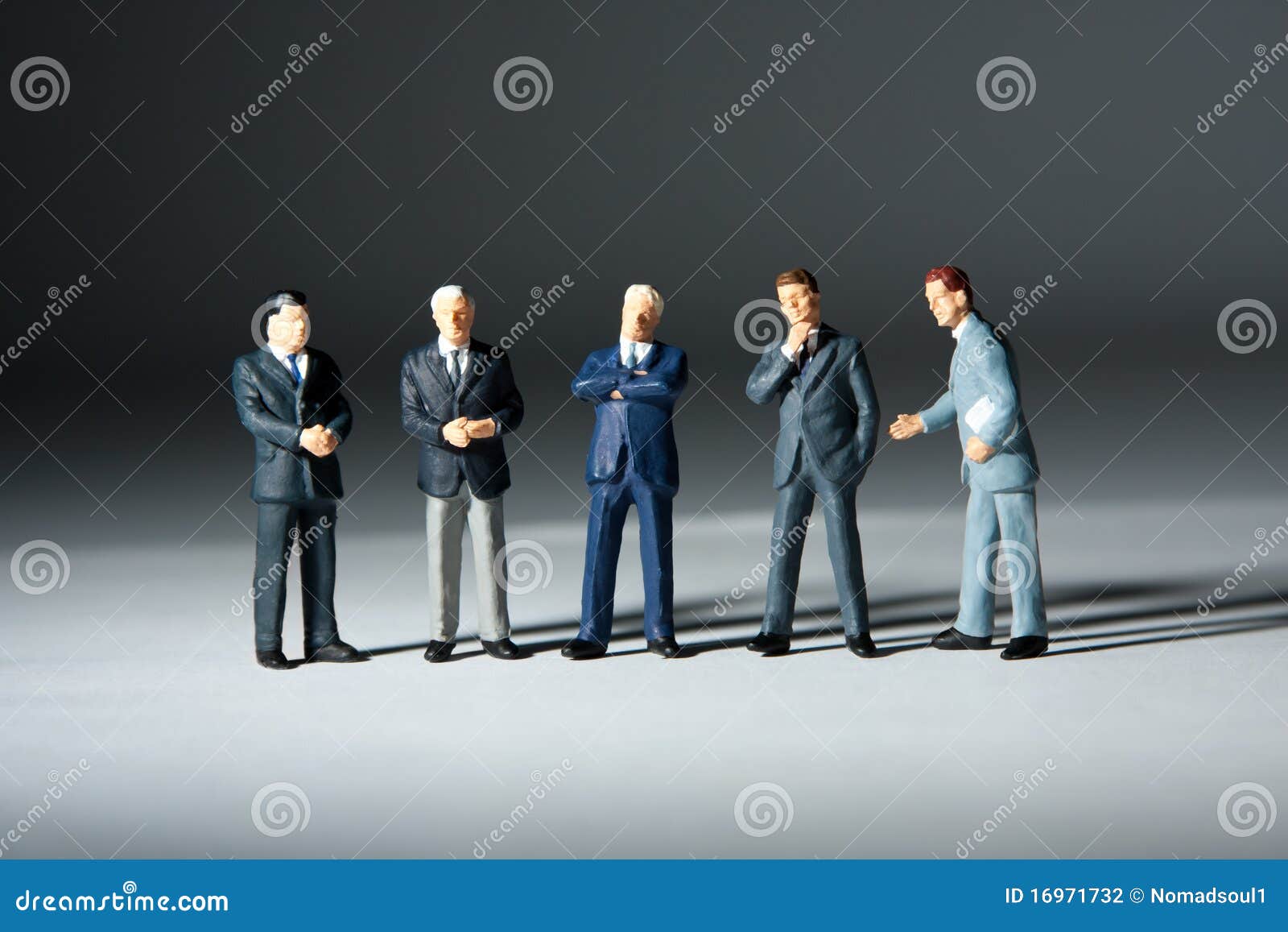Miniature Figurines of Successful Business Team Stock Photo - Image of ...
