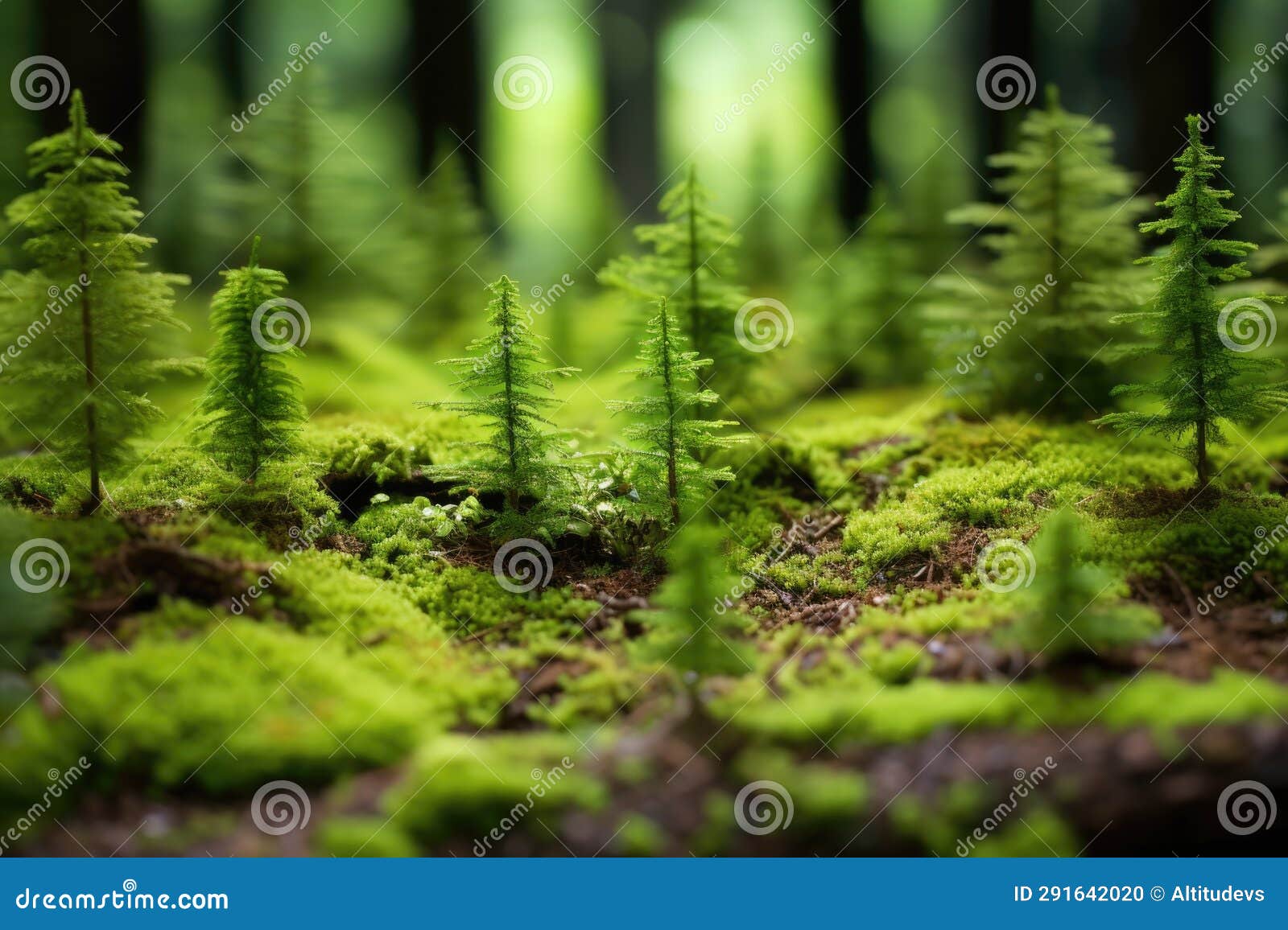 Miniature Forest Indicating Forest Insurance Stock Photo - Image of ...
