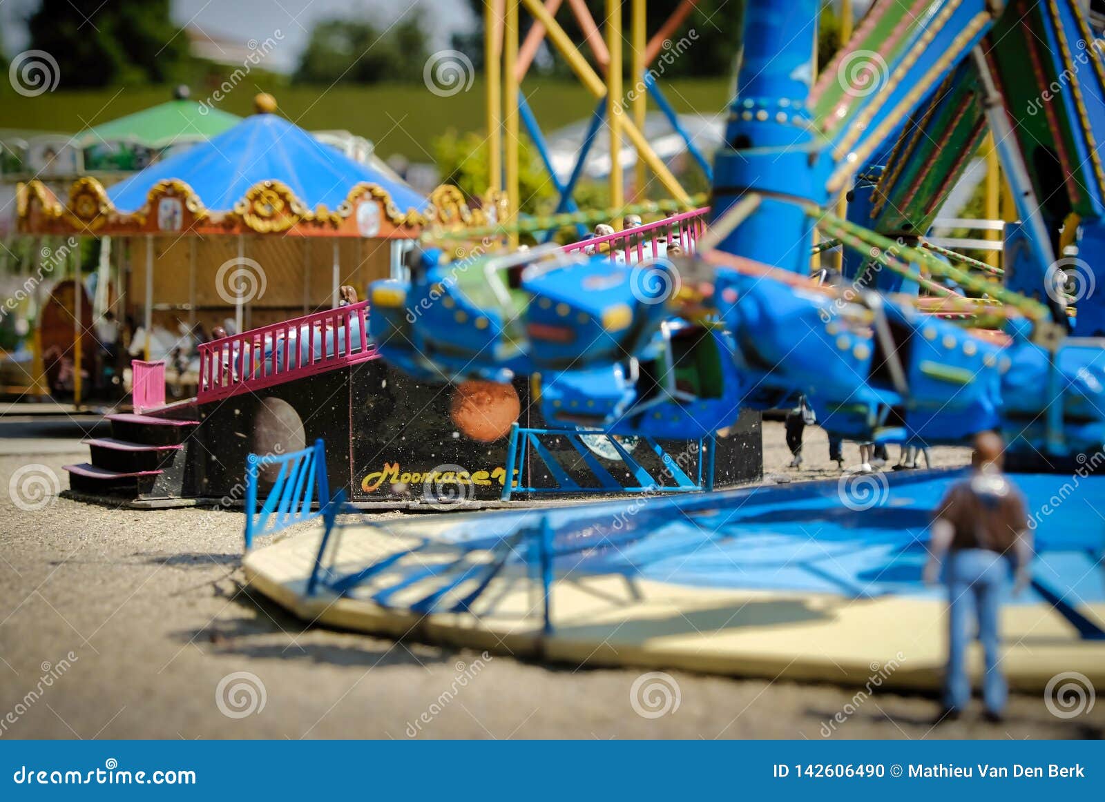 Miniature Fun Fair in the Summer Editorial Image - Image of holiday ...