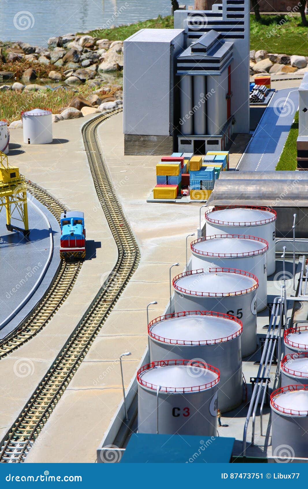 Miniature Industrial Plant stock image. Image of miniature - 87473751