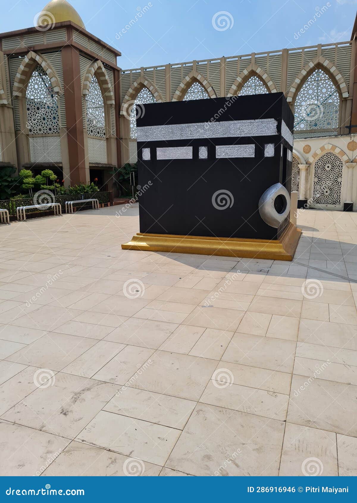 Miniature of Kabbah at Nurul Iman Mosque Stock Photo - Image of ...