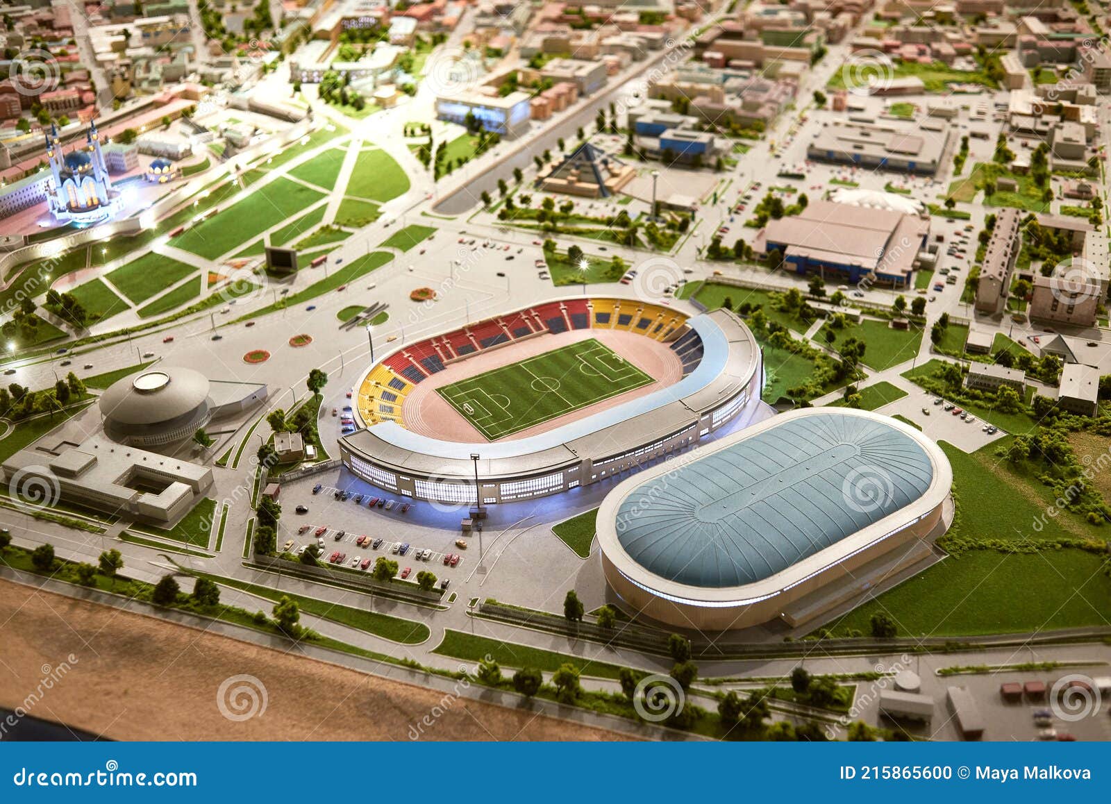 Miniature Layout of City. Mini-replicas of City Buildings and Landmarks ...