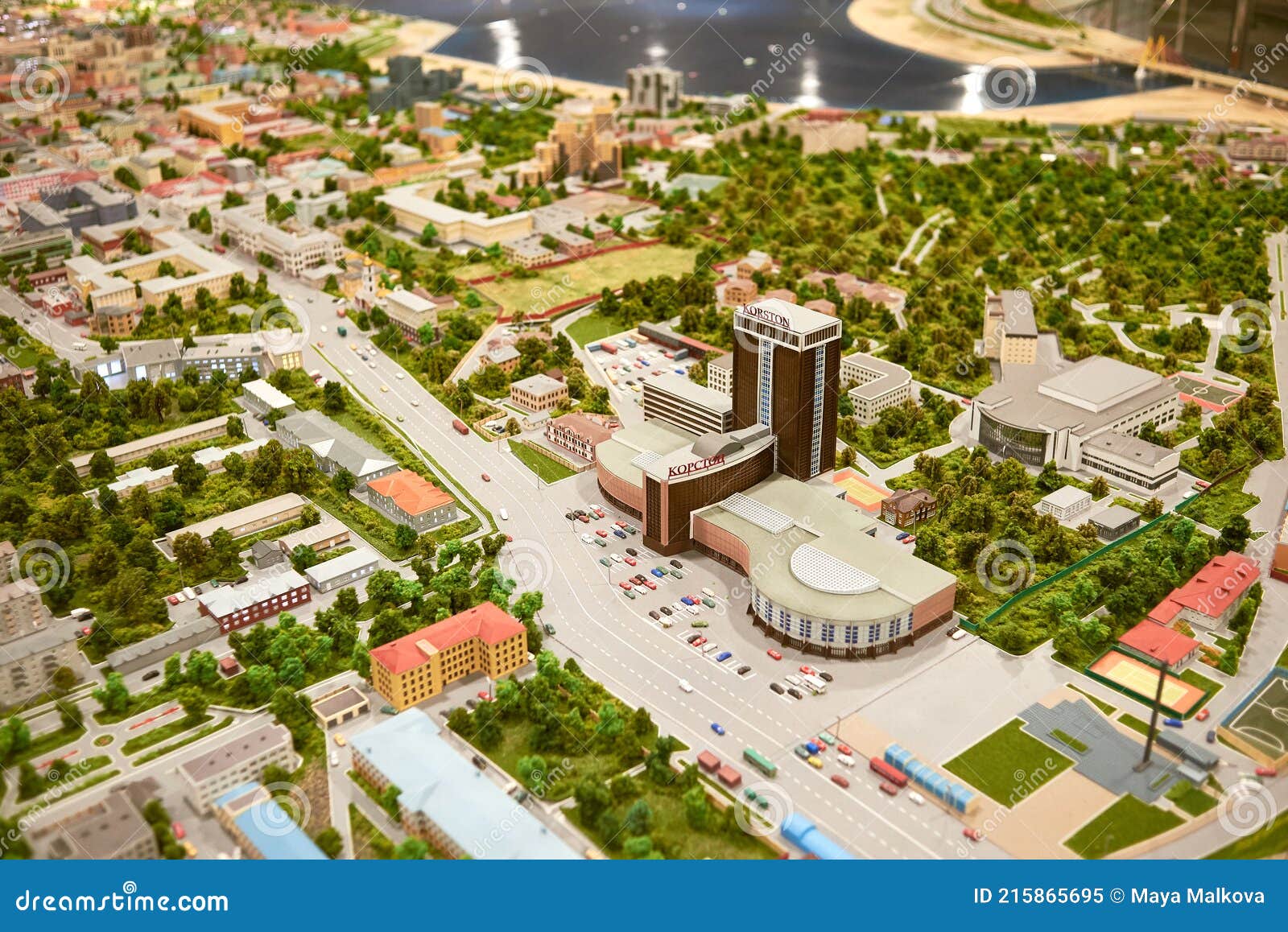 Miniature Layout of City. Mini-replicas of City Buildings and Landmarks ...