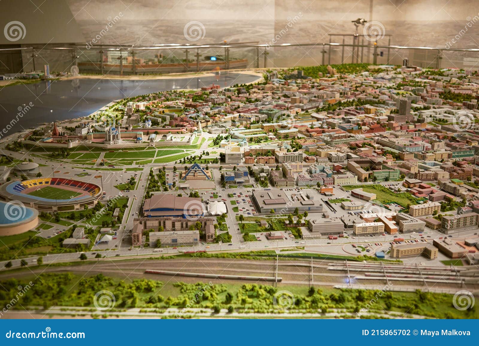 Miniature Layout of City. Mini-replicas of City Buildings and Landmarks ...