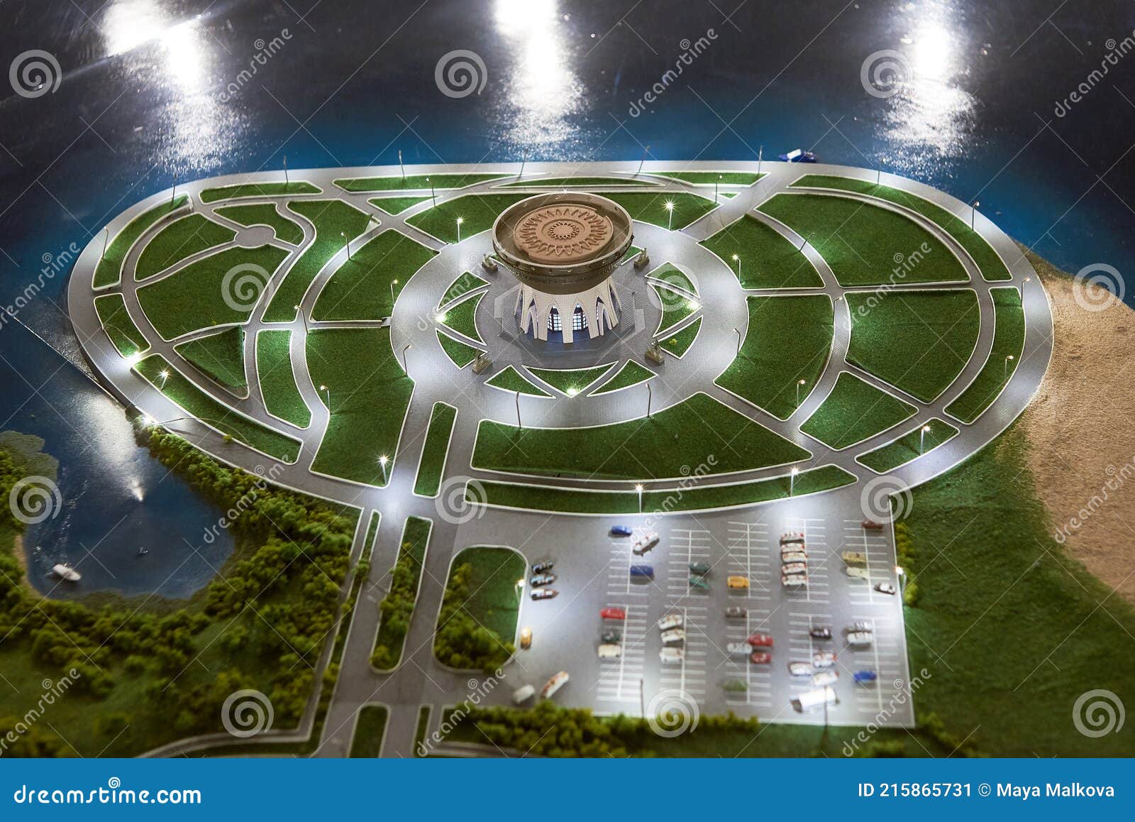 Miniature Layout of City. Mini-replicas of City Buildings and Landmarks ...