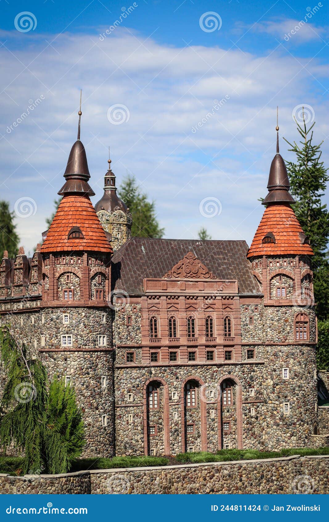 Miniature medieval castle editorial stock image. Image of history ...