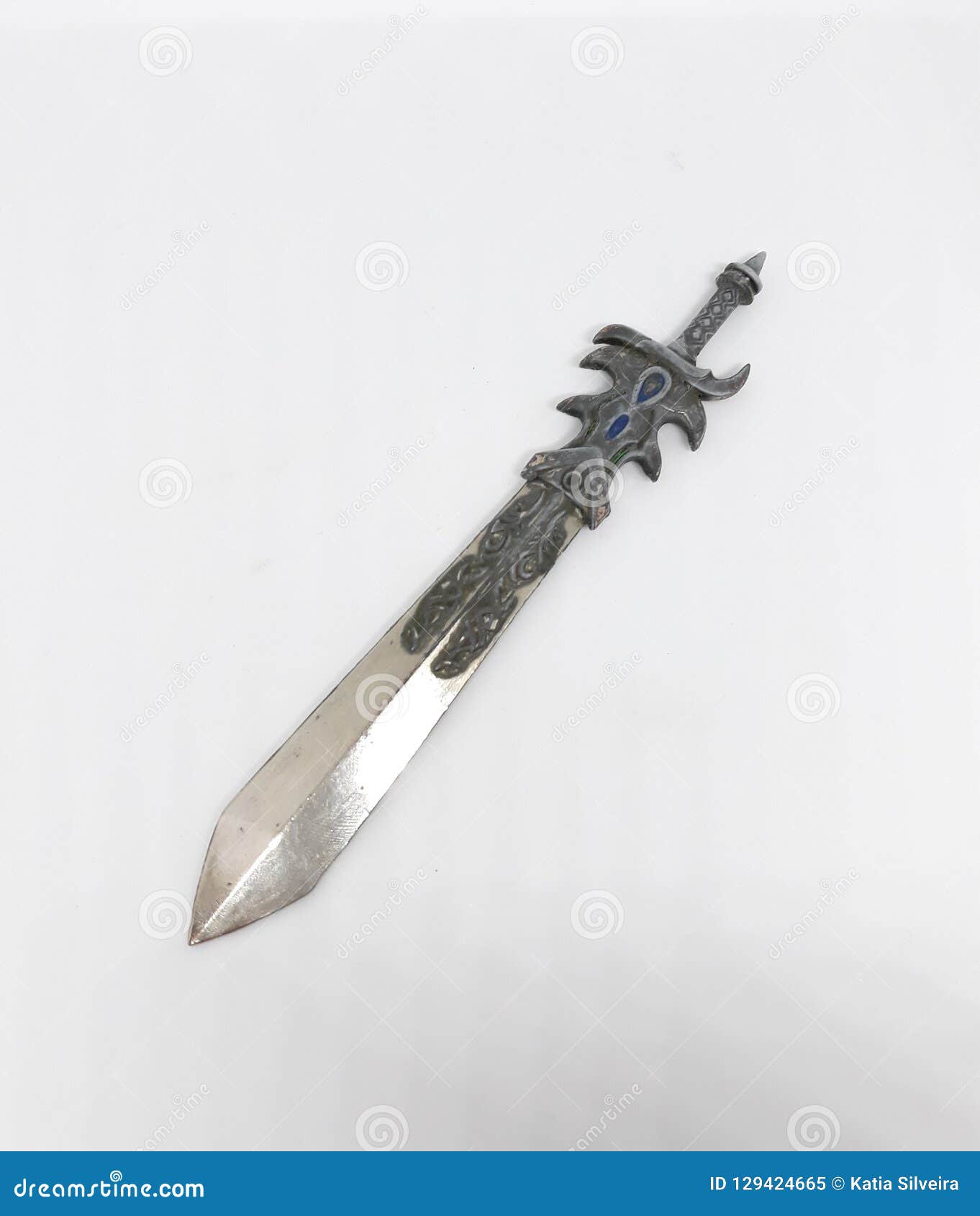 Miniature metal sword stock image. Image of swagger - 129424665