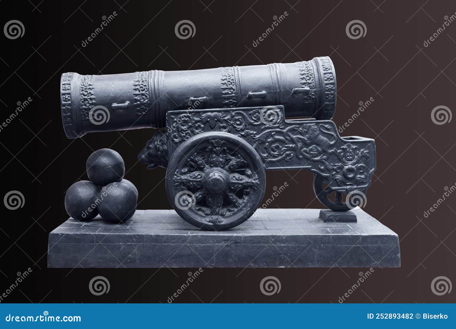 Model of the old canon stock photo. Image of ancient - 252893482