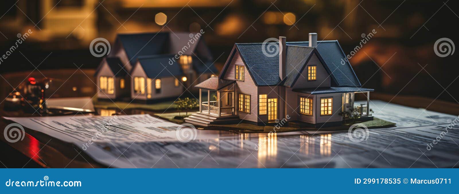 Model Of A Detached House Royalty-Free Stock Photography ...