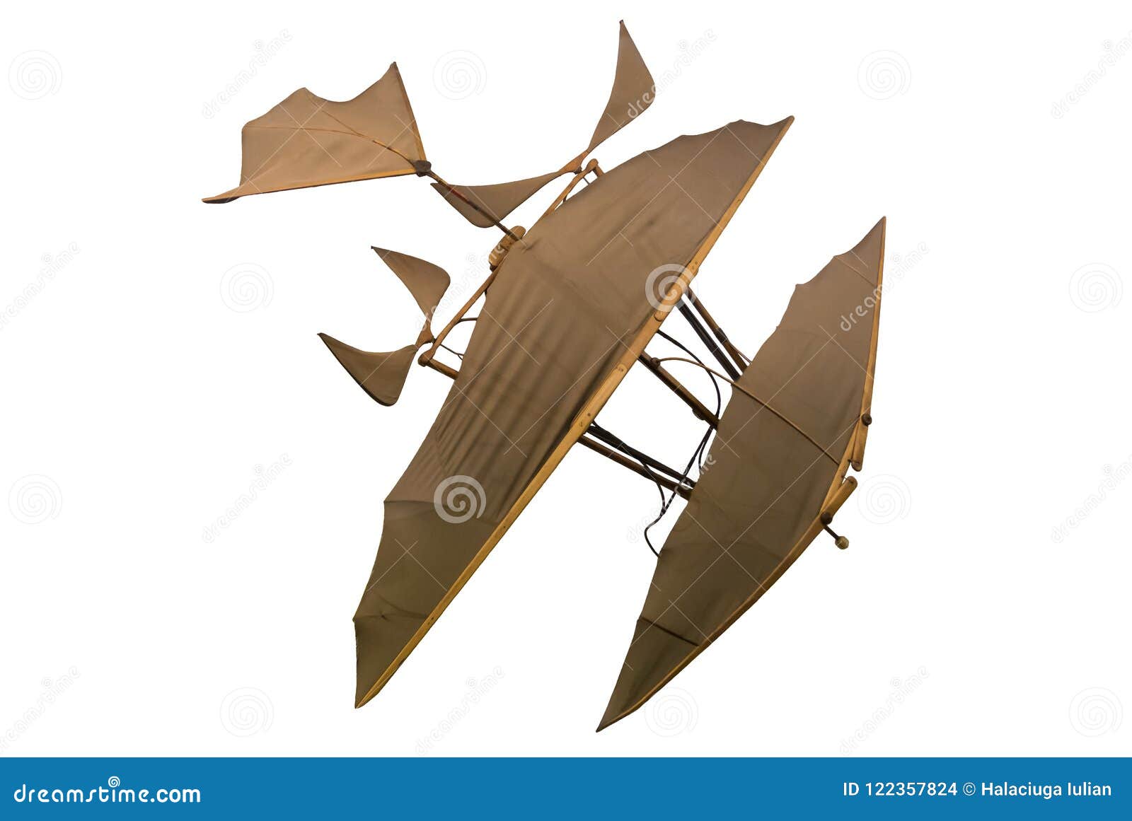 Details of a Vintage Flying Machine Miniature Replica Editorial Stock ...