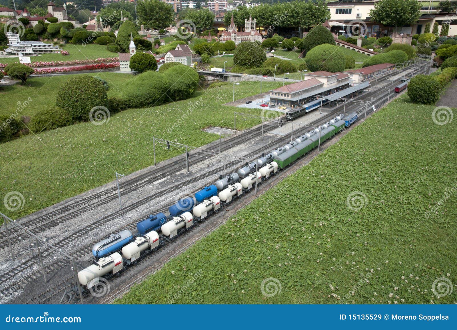 Miniature Model in Mini Park Editorial Stock Image - Image of buildings ...