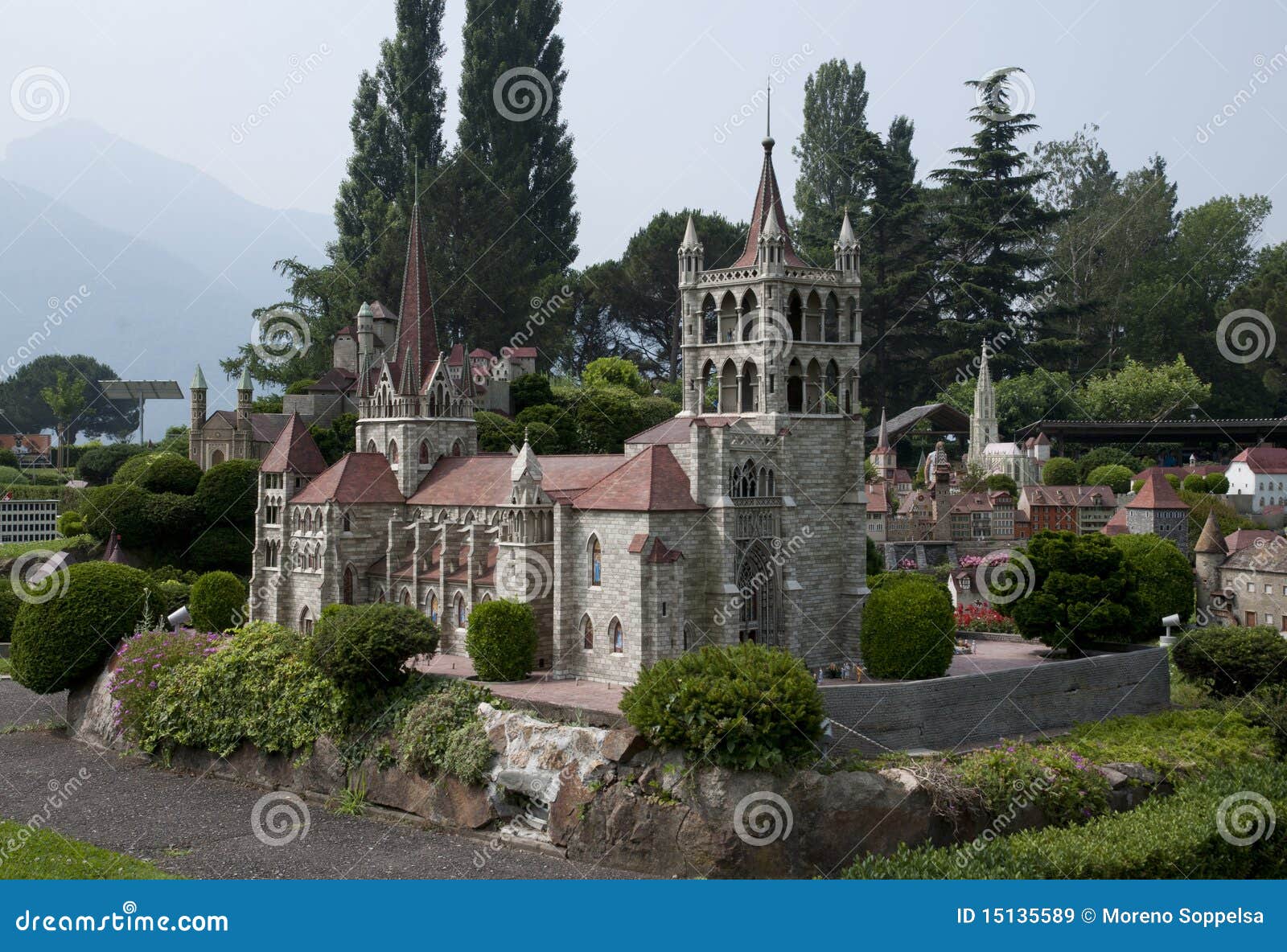 Miniature Model in Mini Park Editorial Stock Image - Image of cityscape ...