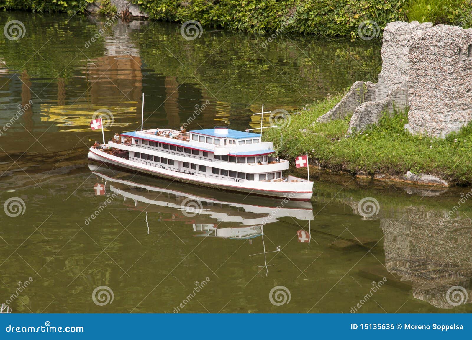 Miniature Model (ship) in Mini Park Editorial Photo - Image of blue ...
