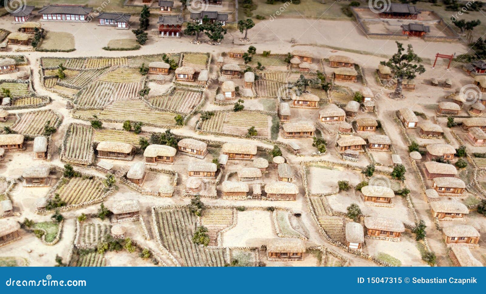 Miniature model of village stock image. Image of scale - 15047315