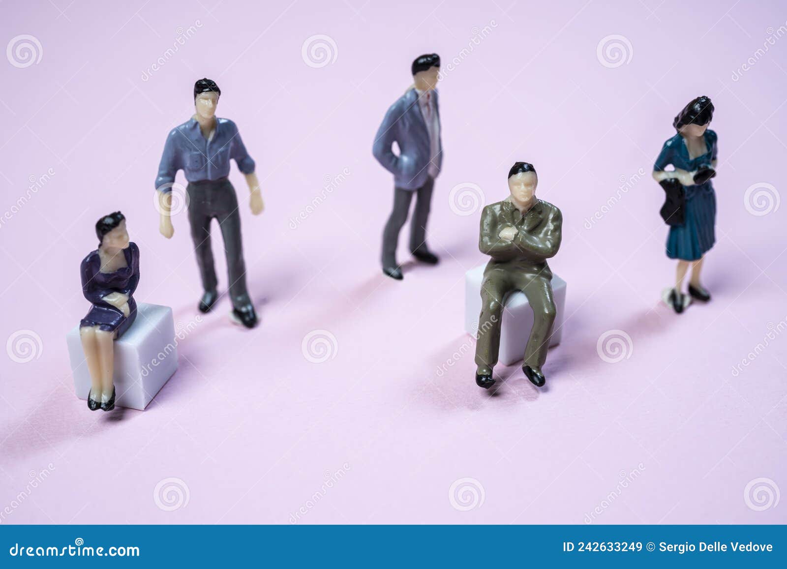 Miniature models people stock image. Image of color - 242633249