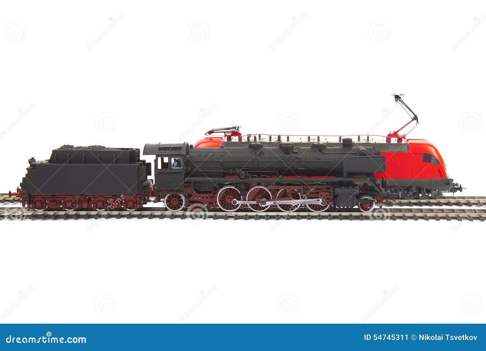 Miniature models of trains stock image. Image of steel - 54745311