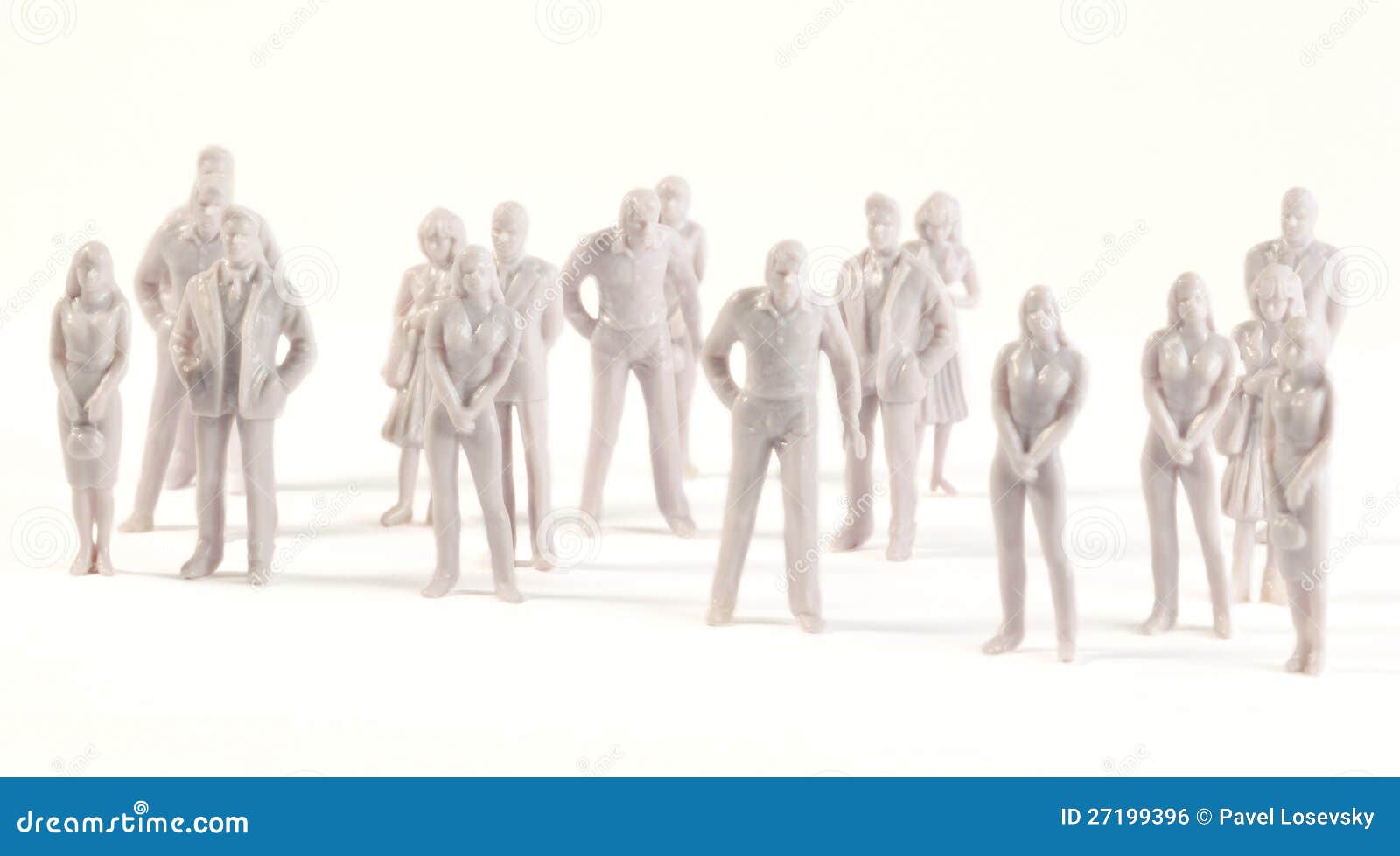Miniature Monochrome Figures of Human Stock Photo - Image of little ...