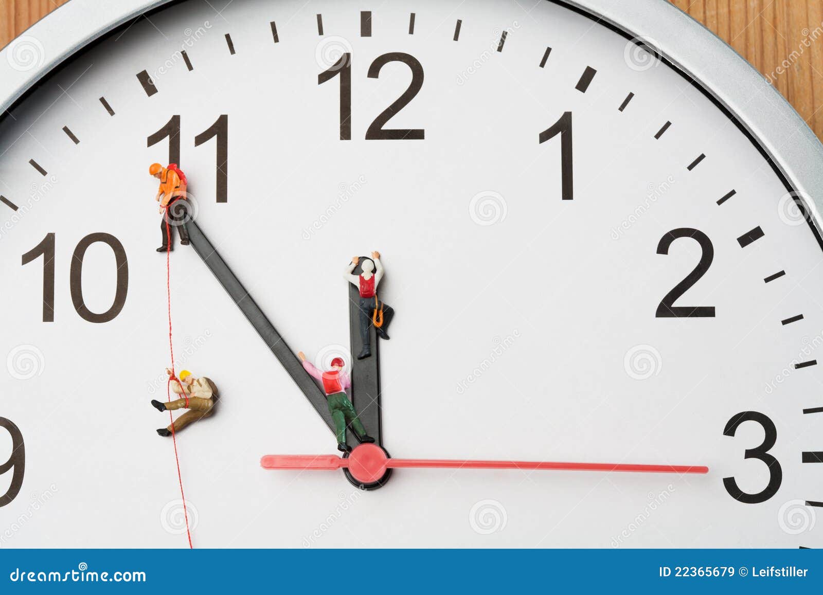Miniature People Climbing a Clock Stock Image - Image of climber, time ...