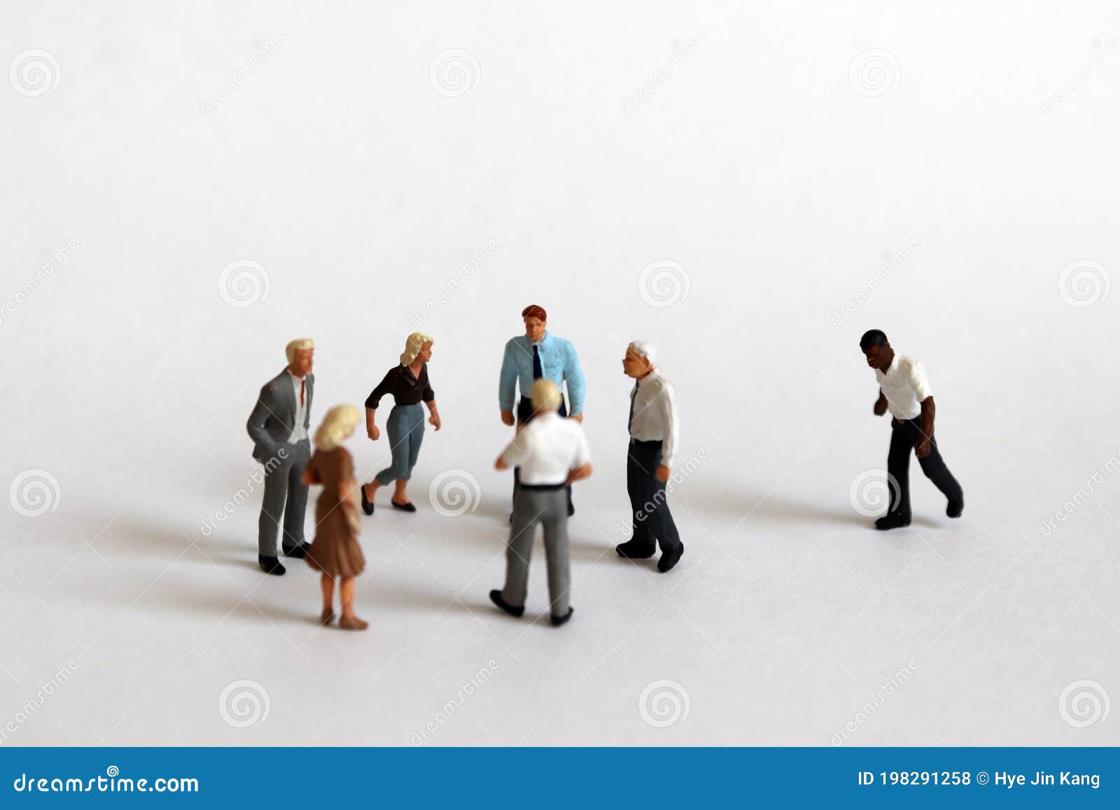 Miniature People. the Concept of Colour Bar. Stock Photo - Image of ...
