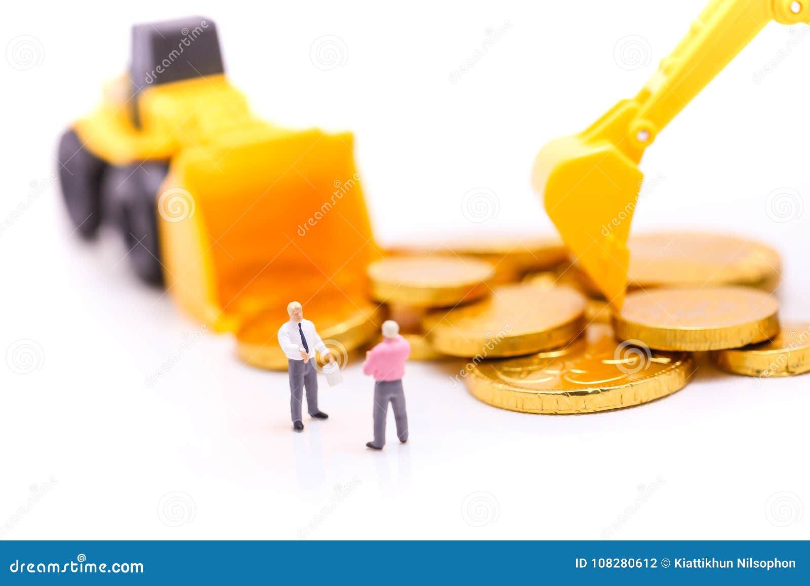 Miniature People : Engineer or Technician of Construction Worker Stock ...