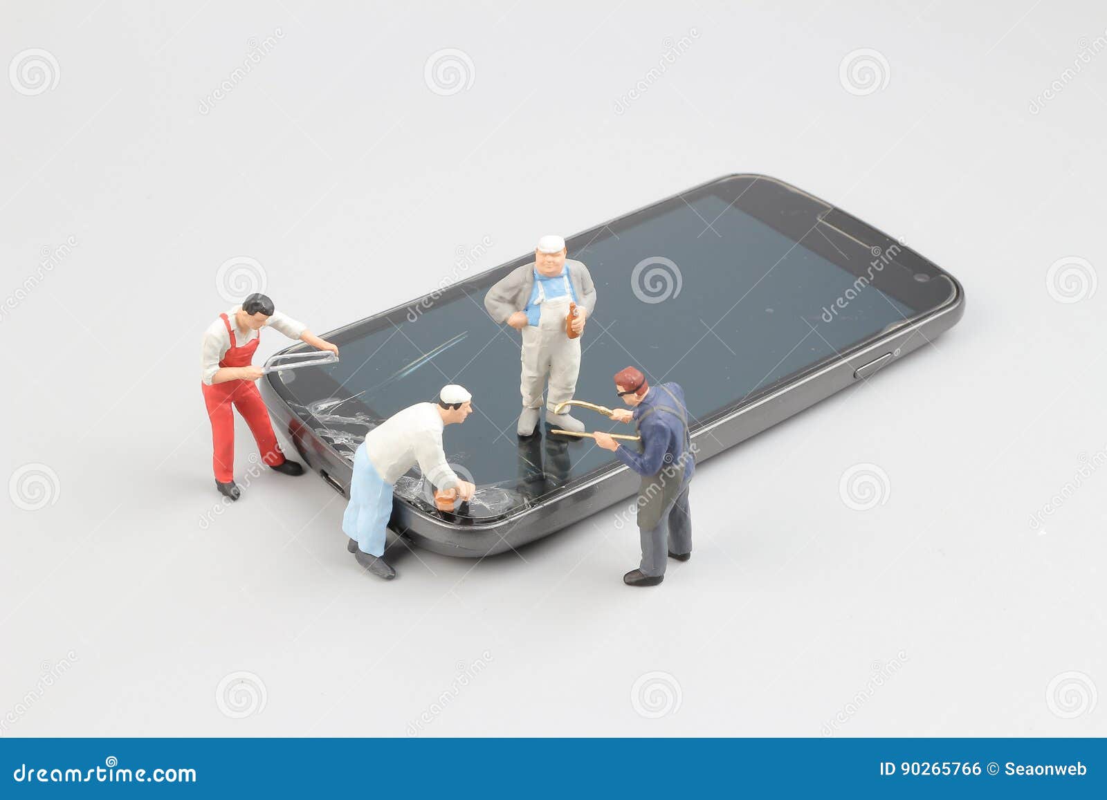 Miniature People in Engineer or Worker Occupation Stock Photo - Image ...