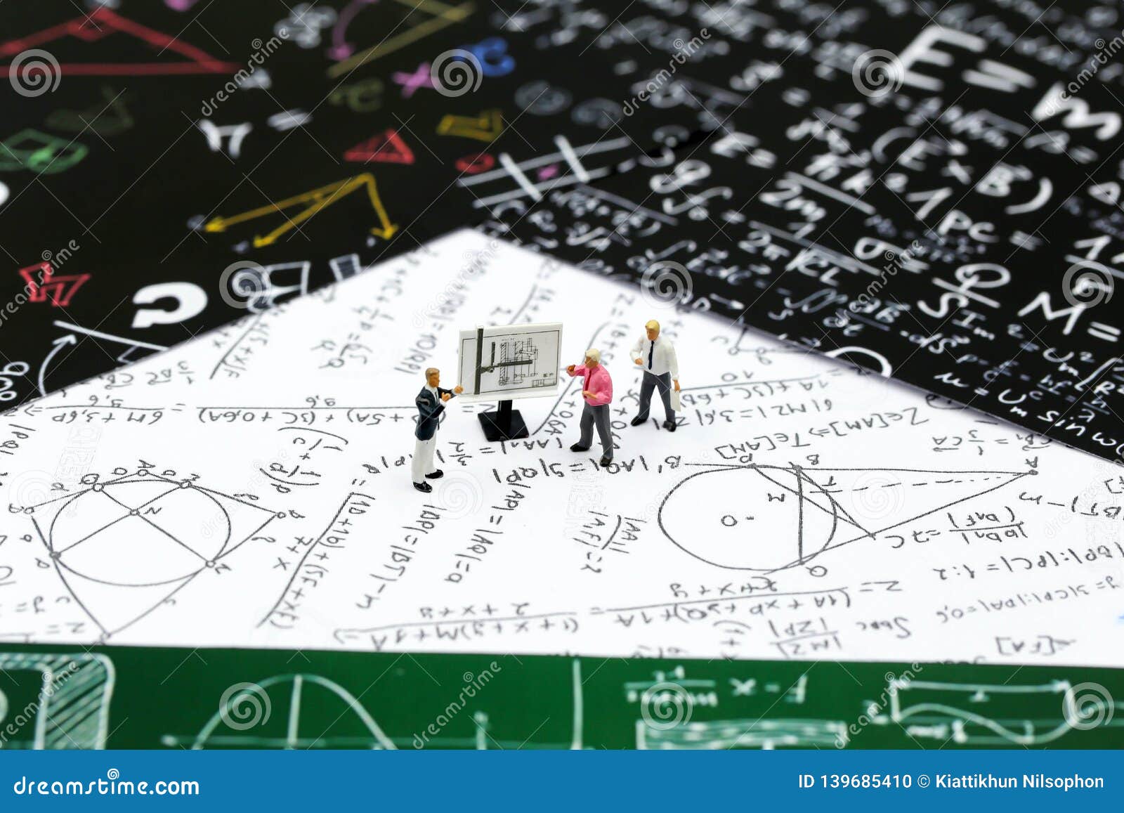 Math Problems On Graph Paper With Pencil ,formula Arithmetic Using For ...