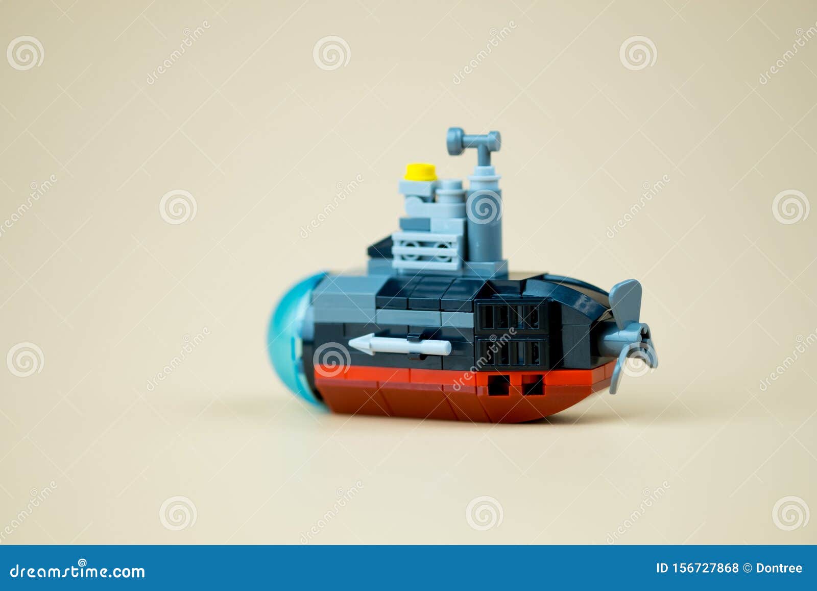 Miniature Plastic Toy Submarine Stock Photo - Image of colourful ...
