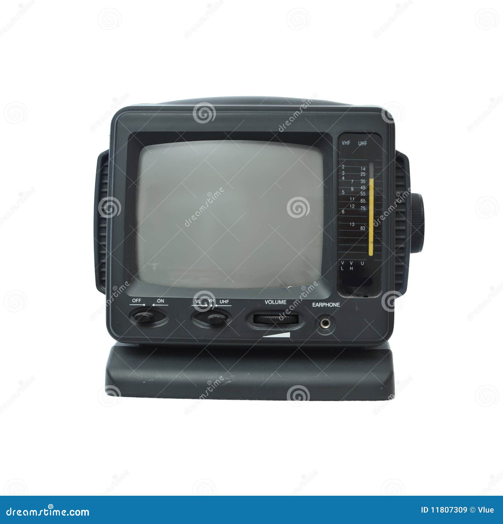 Miniature Portable TV stock image. Image of black, television - 11807309