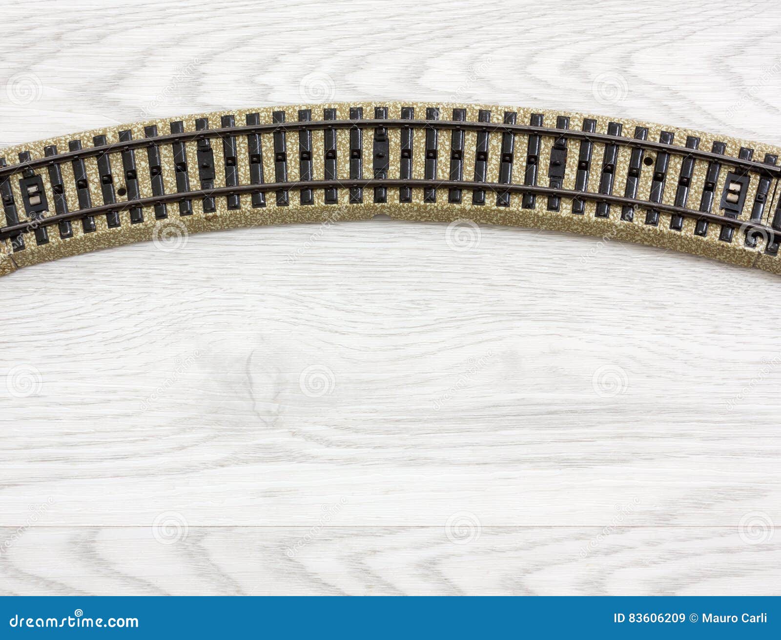 Miniature Rails for Electric Model Train Stock Image - Image of view ...