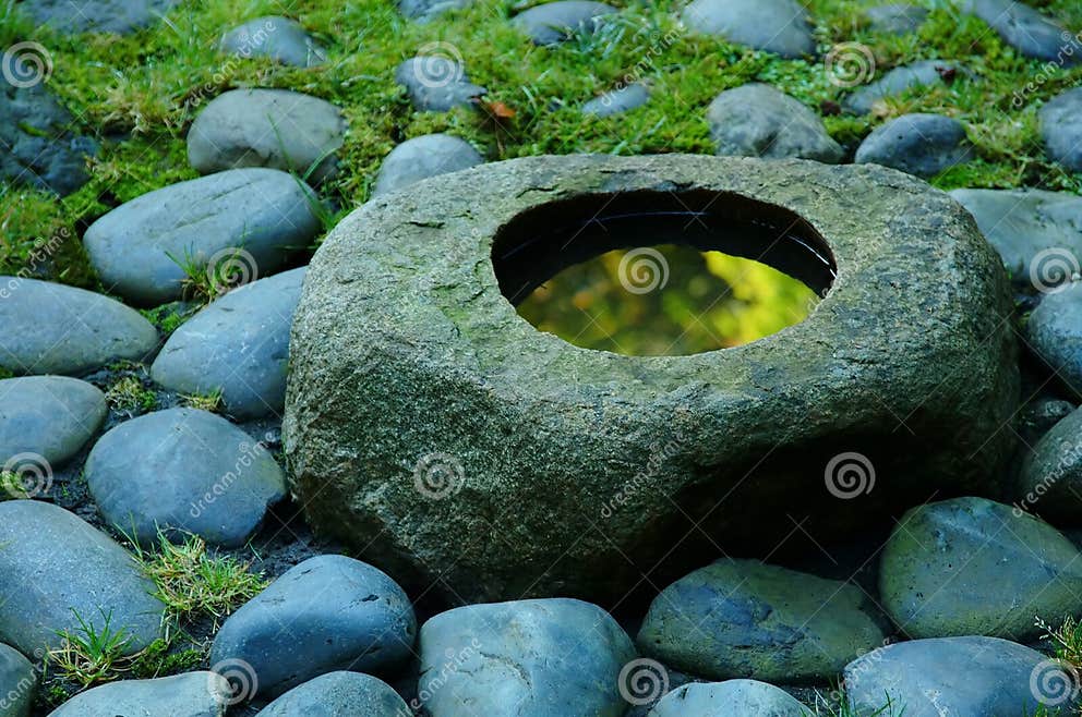 Miniature reflecting pool stock image. Image of oriental - 558071