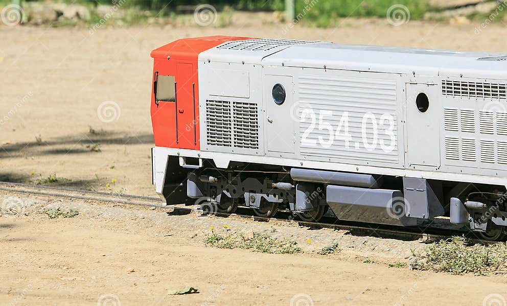 Miniature Replica Train of Real Train in Spain Stock Photo - Image of ...