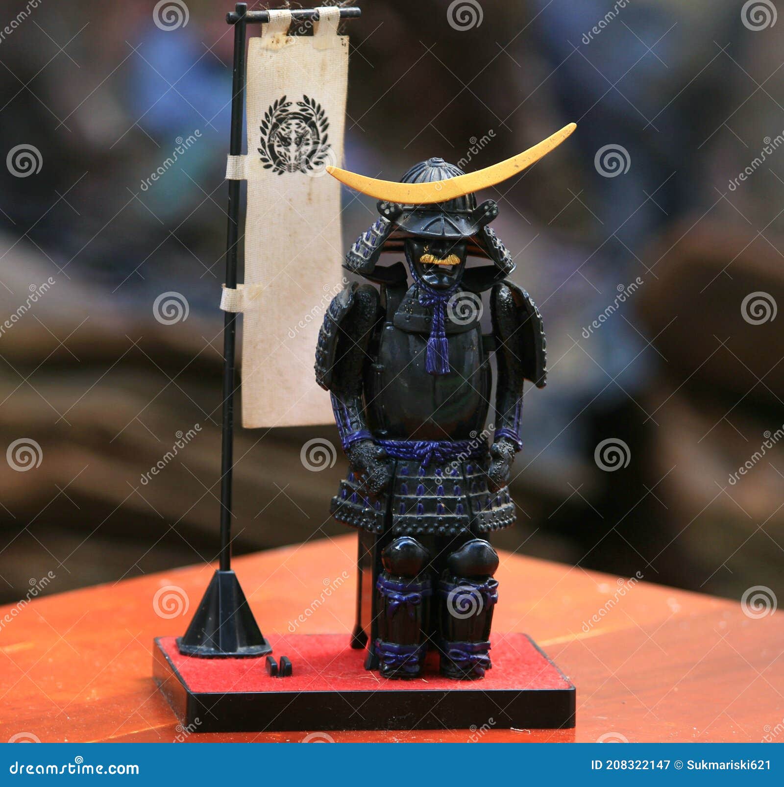 Miniature Samurai for Home and Room Decoration Stock Image - Image of ...