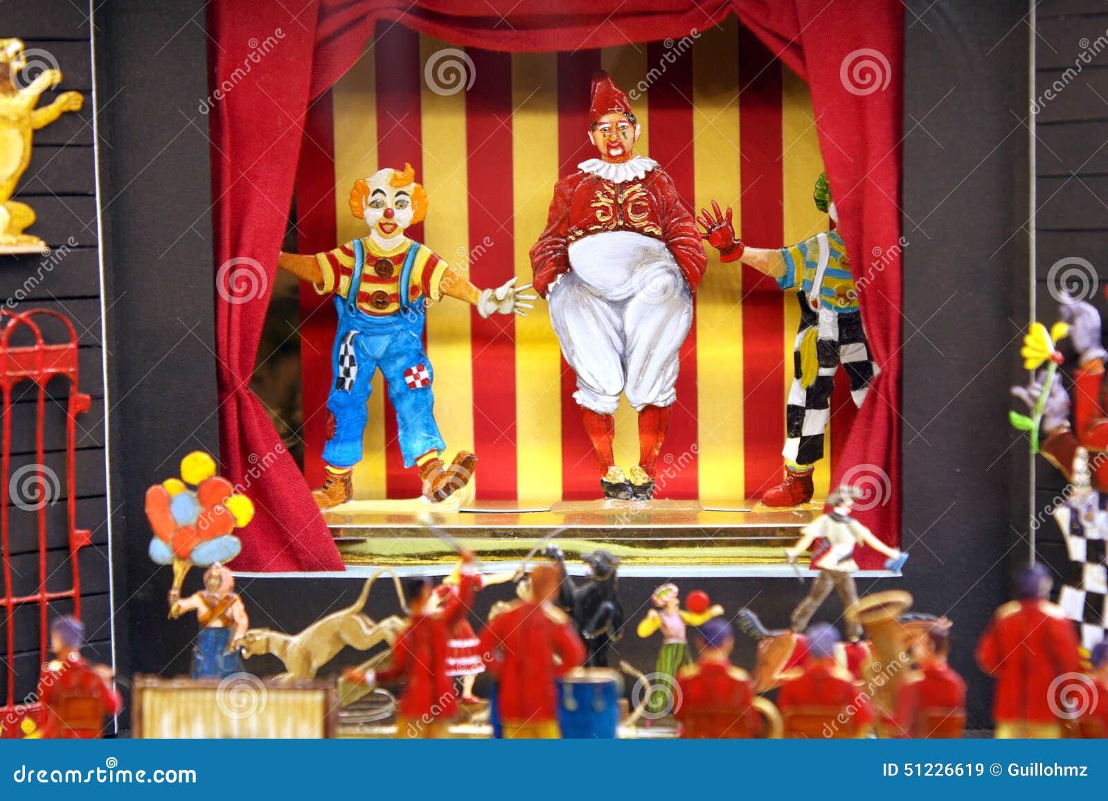 Miniature scene - Circus stock image. Image of stage - 51226619