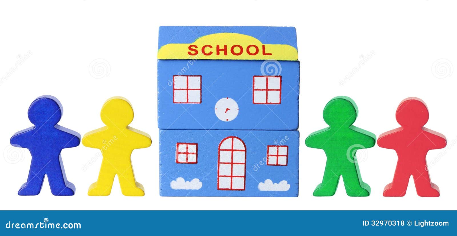 Miniature School Study Desk And Documents With Charts And Graphs. Stock ...