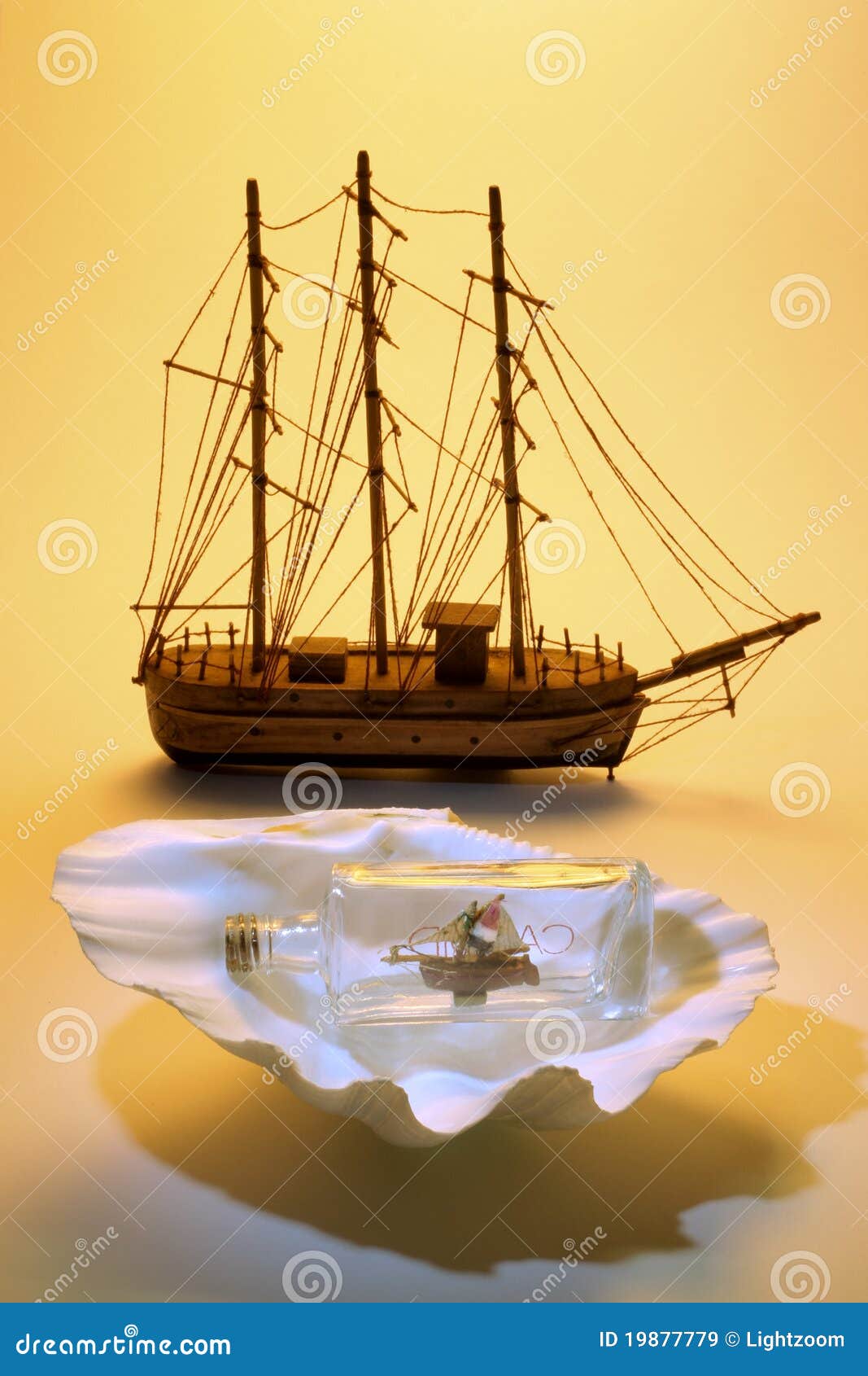 Miniature Ships stock image. Image of seafaring, antique - 19877779