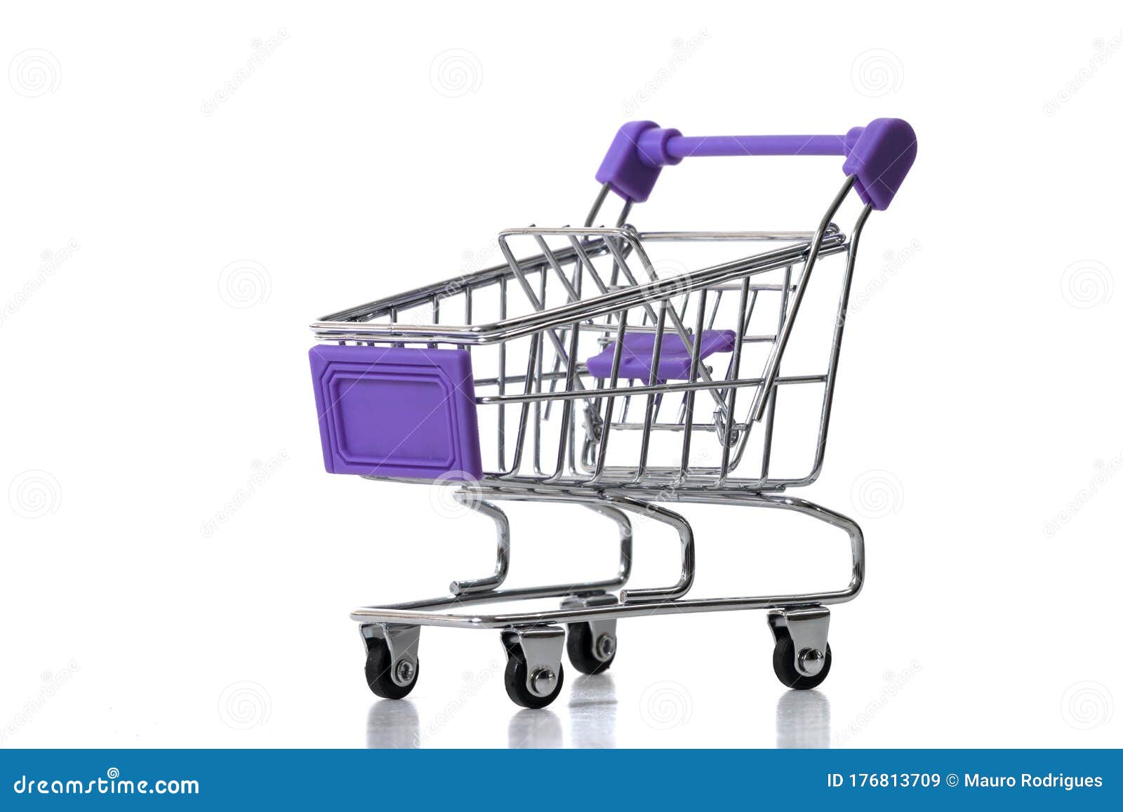 Miniature shopping cart stock image. Image of groceries - 176813709