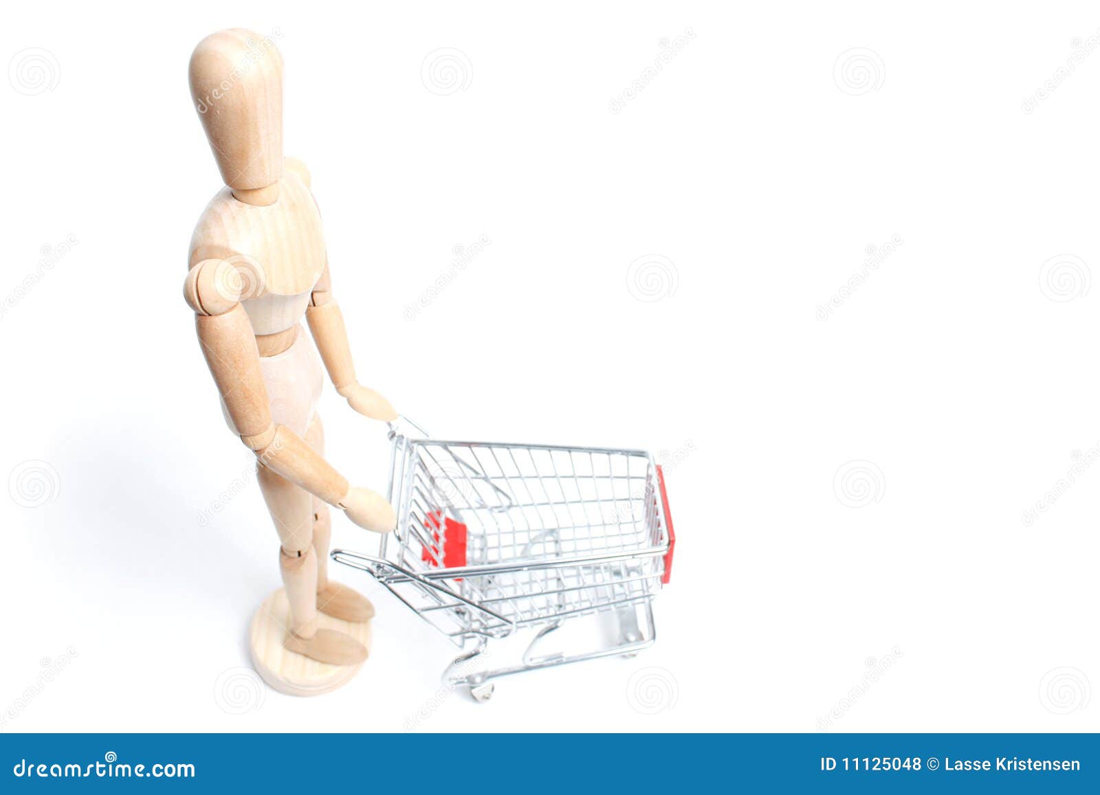 Miniature shopping trolley stock photo. Image of person - 11125048