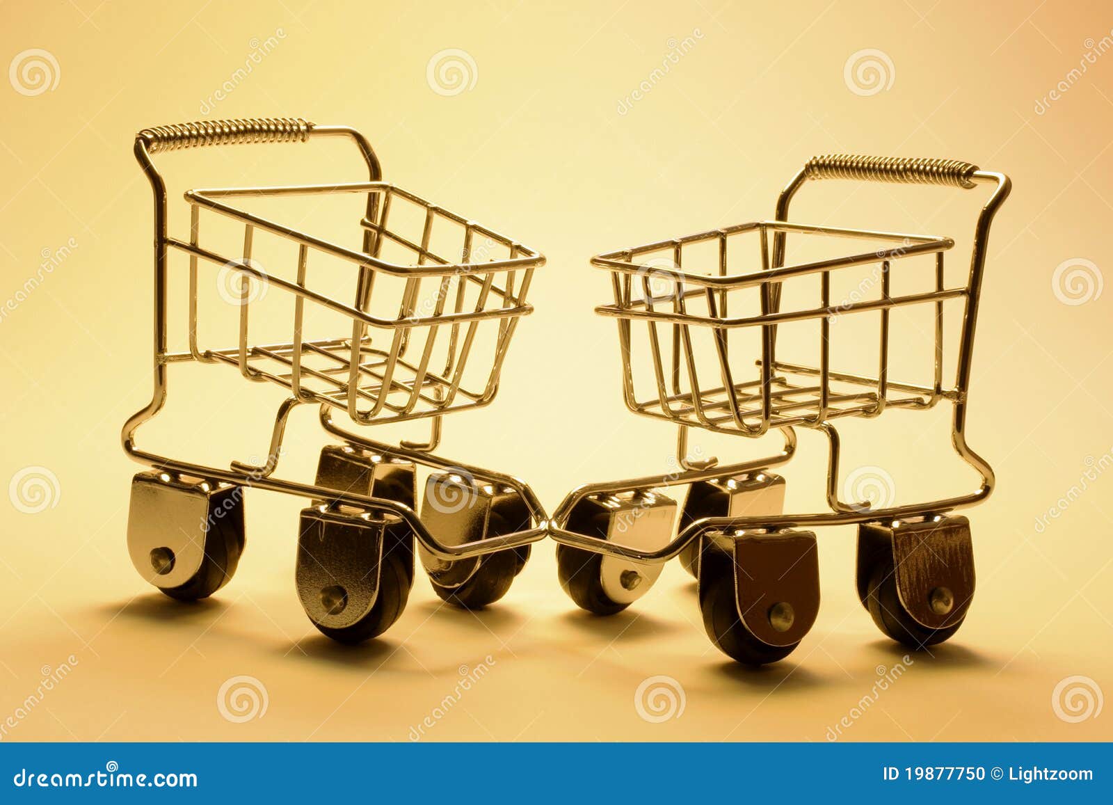 Miniature Shopping Trolleys Stock Photo - Image of cart, browsing: 19877750