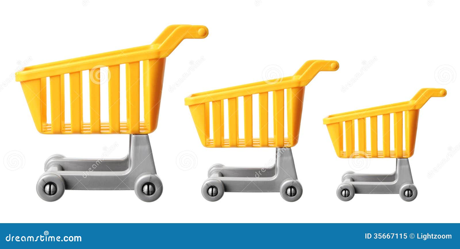 Miniature Shopping Trolleys Stock Image - Image of trolleys, transport ...