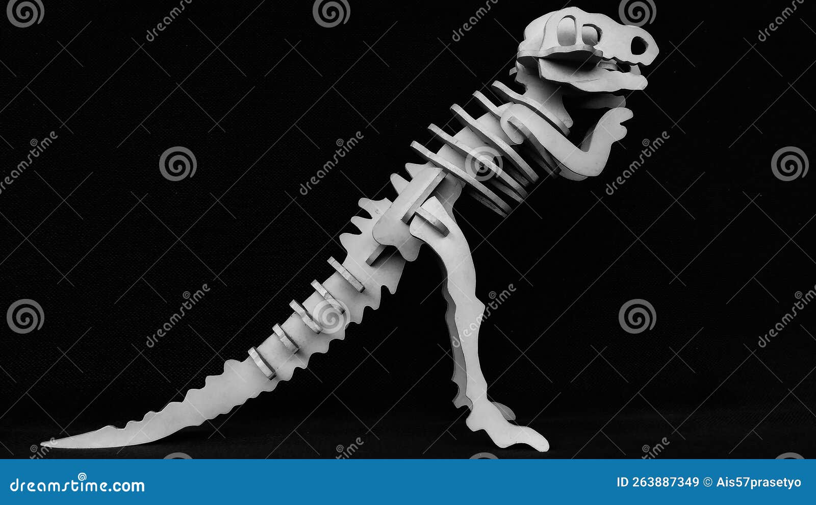 Miniature t-rex dinosaur stock image. Image of black - 263887349