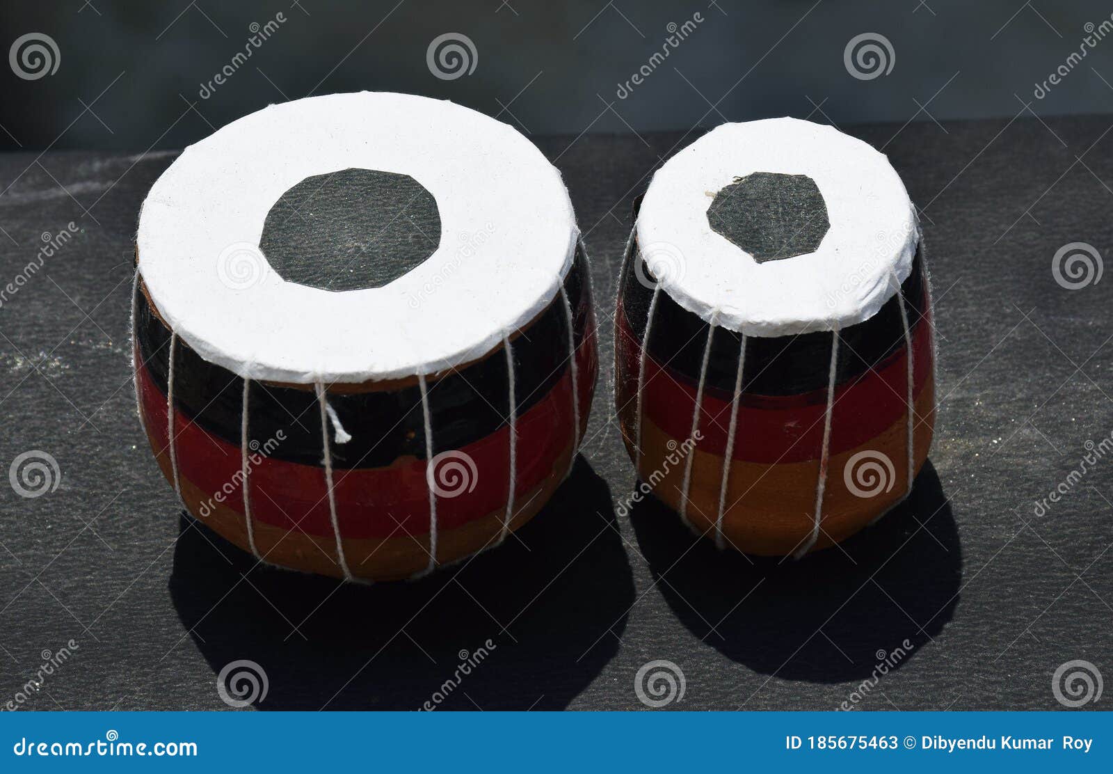 Miniature Tabla, an Indian Musical Instrument Stock Image - Image of ...