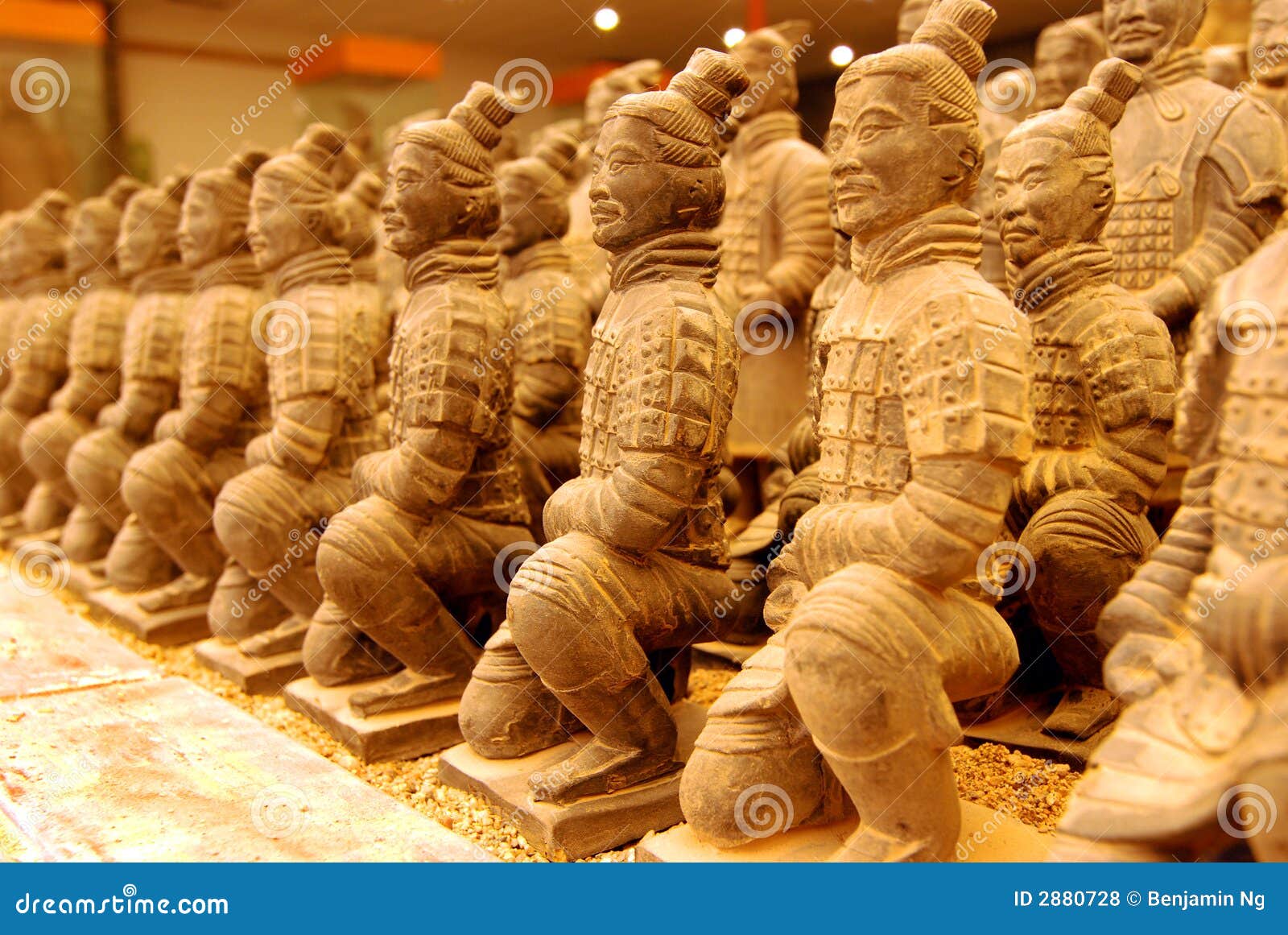Miniature Terracotta Warriors Editorial Stock Photo - Image of brown ...