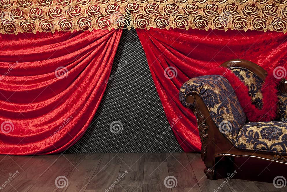 Miniature Theater Stage Set Stock Image - Image of miniature, indoor ...