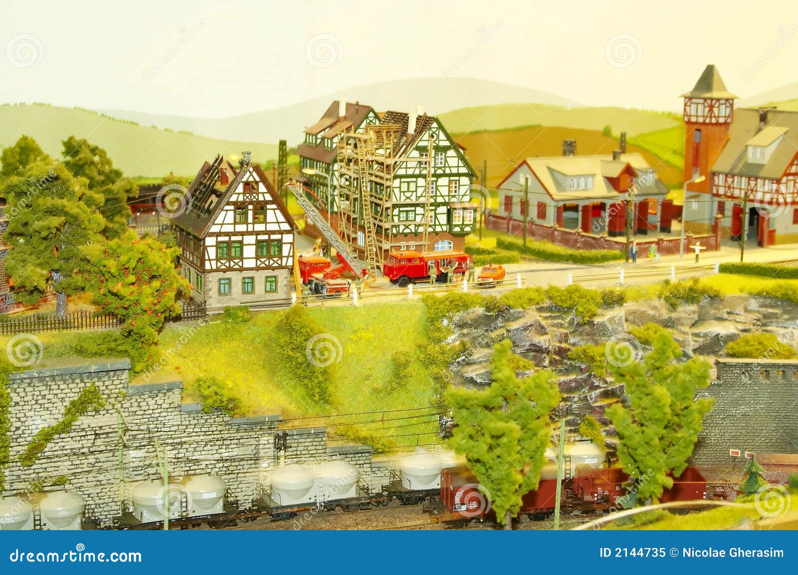 Miniature Town stock image. Image of scene, miniature - 2144735