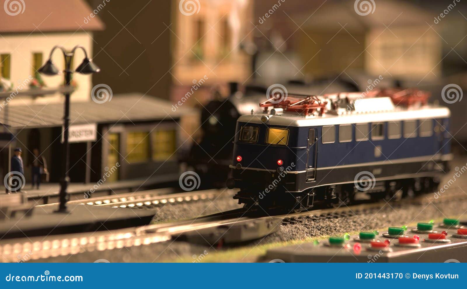 Miniature Train Carriage on the Station. Stock Photo - Image of haulage ...