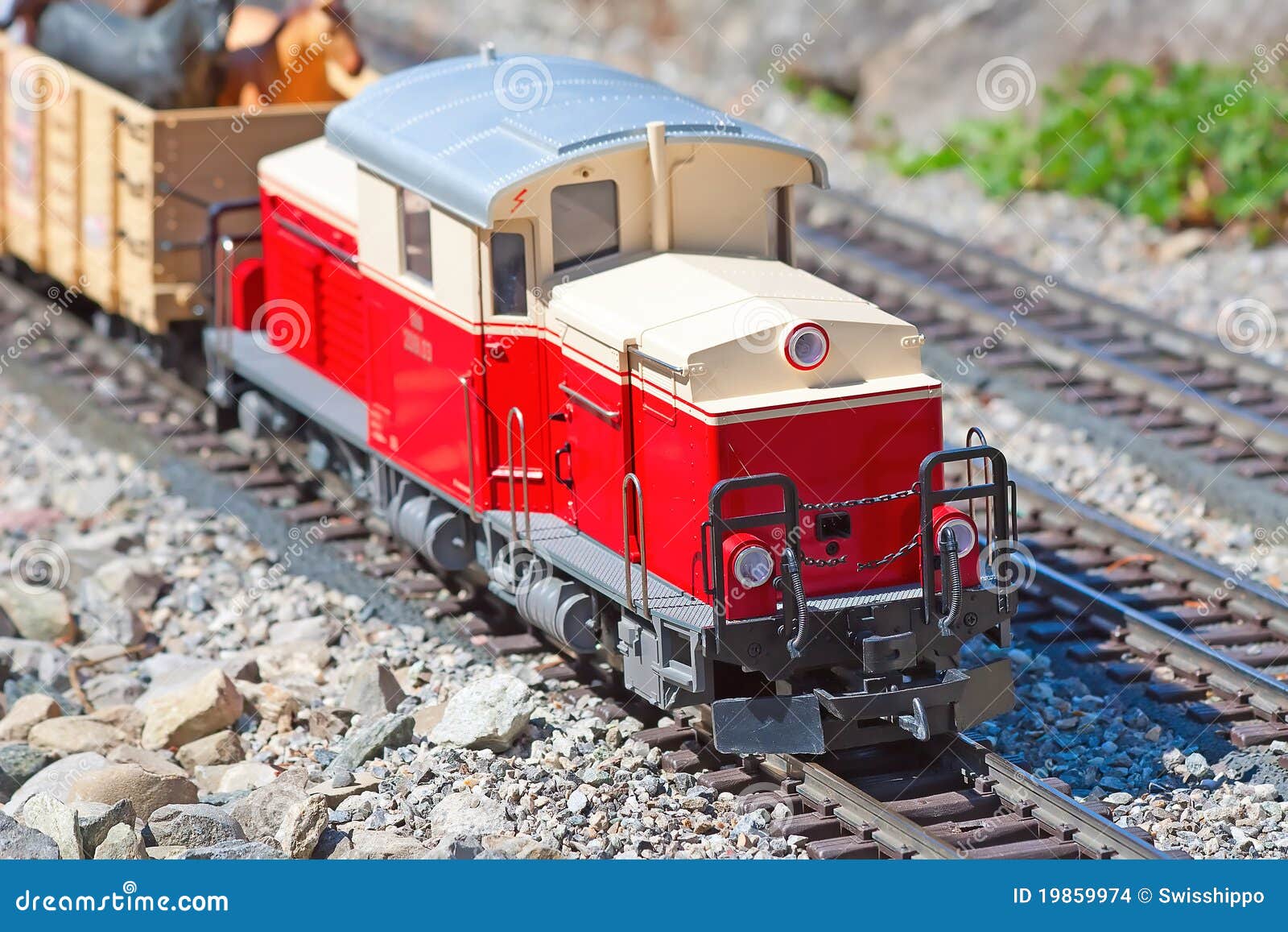 Miniature train model stock photo. Image of play, path - 19859974