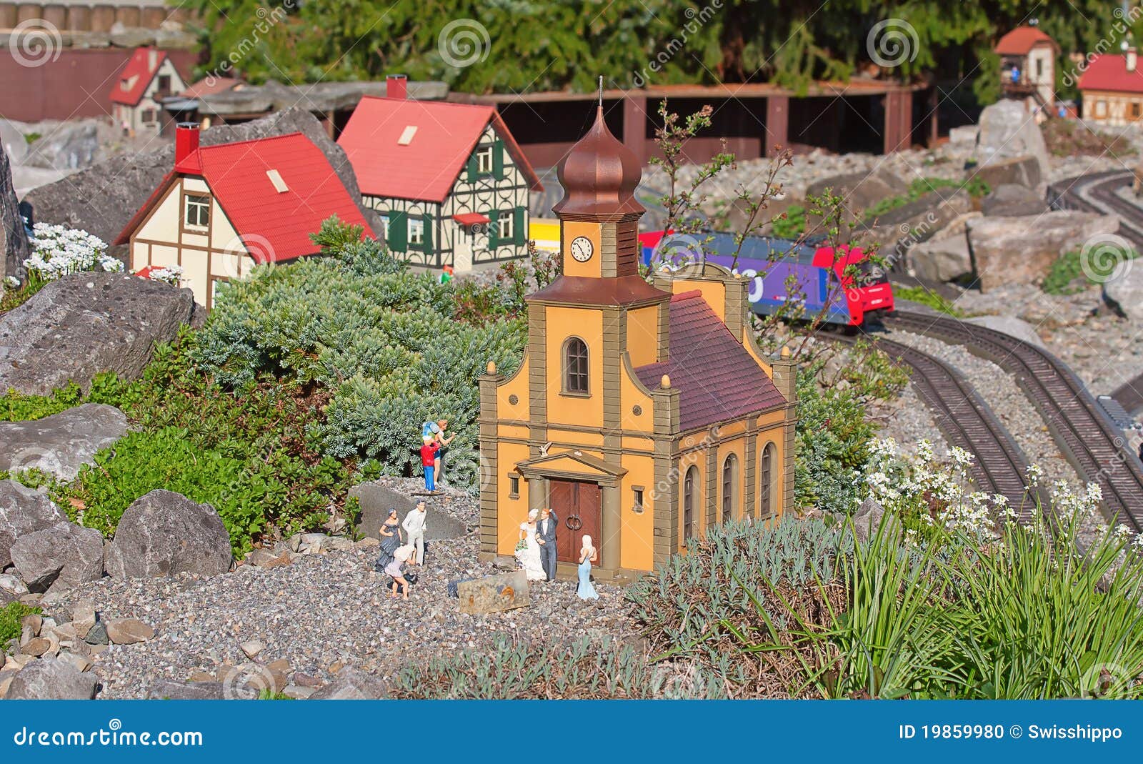 Miniature Train Model Stock Image | CartoonDealer.com #19860001