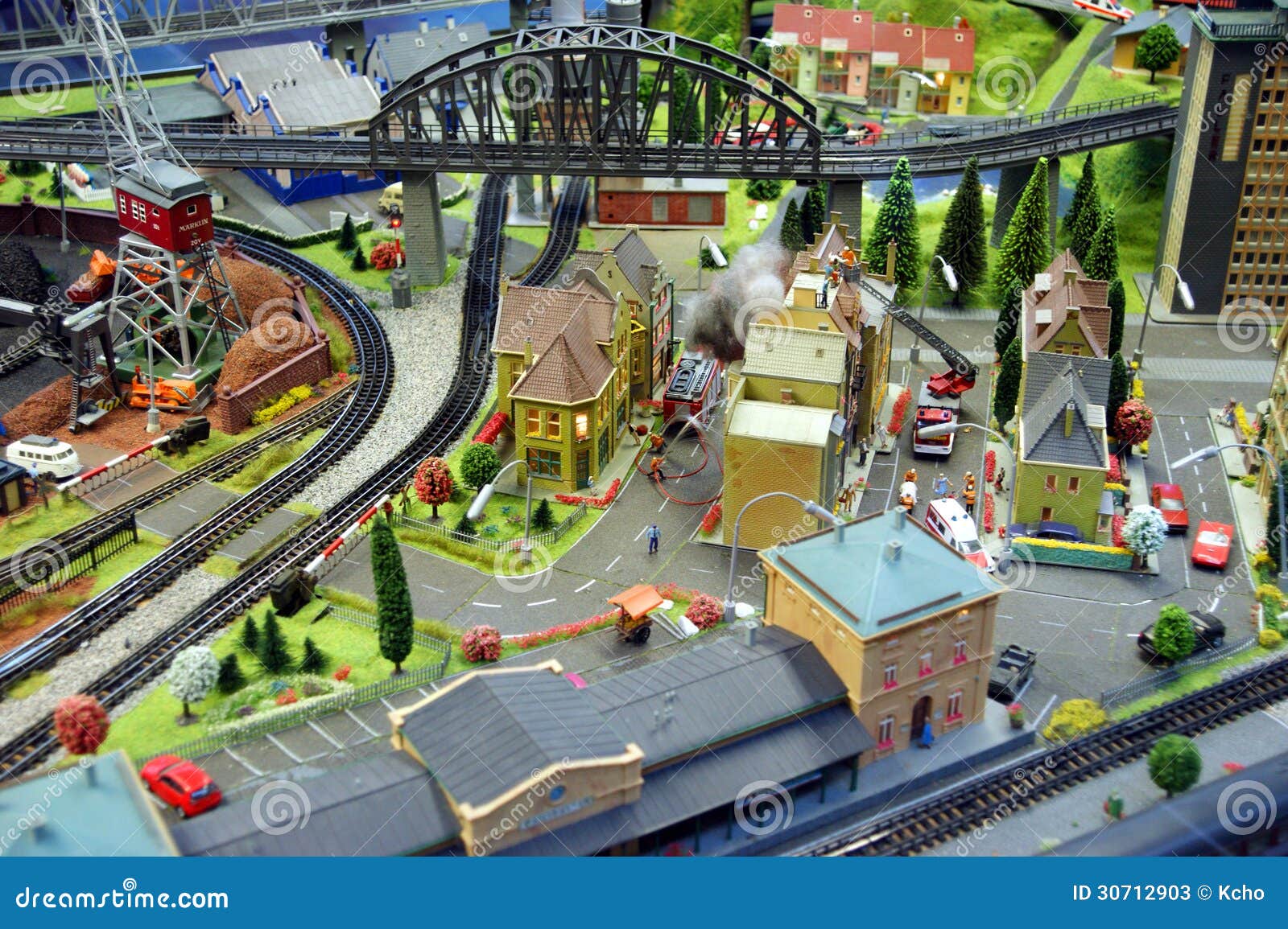 Miniature train model stock image. Image of gauge, children - 30712903