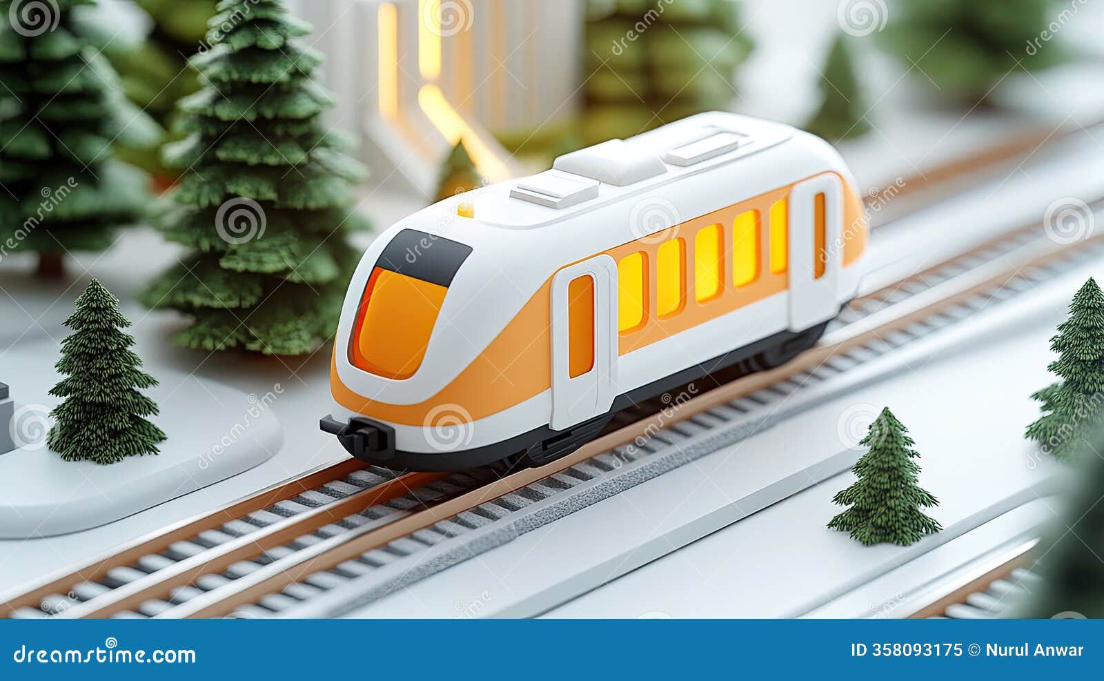 A Miniature Of A Simple Business Hotel. The Exterior Of Office ...