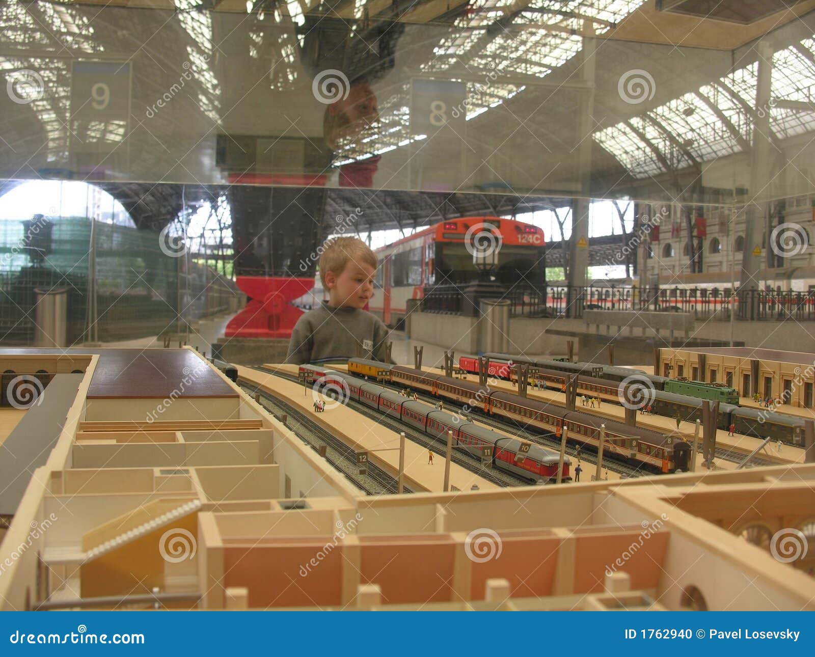 Miniature Train Model Stock Image | CartoonDealer.com #19860001